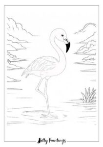 28 Printable Flamingo Coloring Pages with Free PDF's