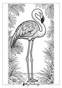 28 Printable Flamingo Coloring Pages with Free PDF's