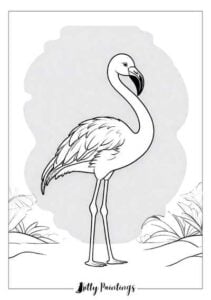 28 Printable Flamingo Coloring Pages with Free PDF's