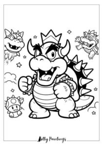 24 Bowser Coloring Pages for Kids and Adults (Free PDF)
