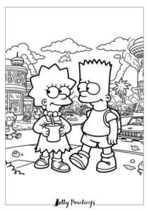 24 Bart Simpson Coloring Pages - Easy Free Printable Images