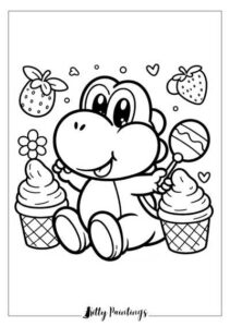28 Yoshi Coloring Pages With Free Printable PDF