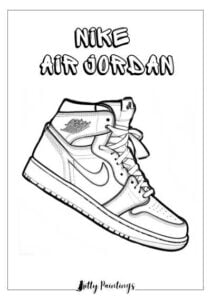 Air Jordan Coloring Pages - 18 Nike Shoes Printable Images