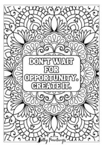 21+ Quote Coloring Pages for Adutls (Free Printables)