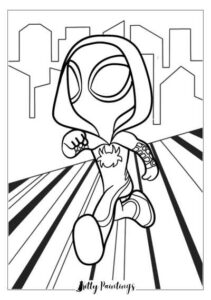 Ghost Spider Coloring Pages - 18 Free Printable Images to Color