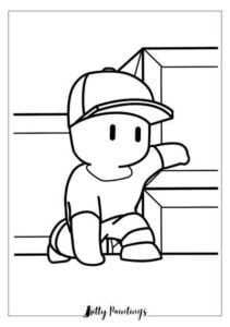 18 Stumble Guys Coloring Pages of Different Game Characters