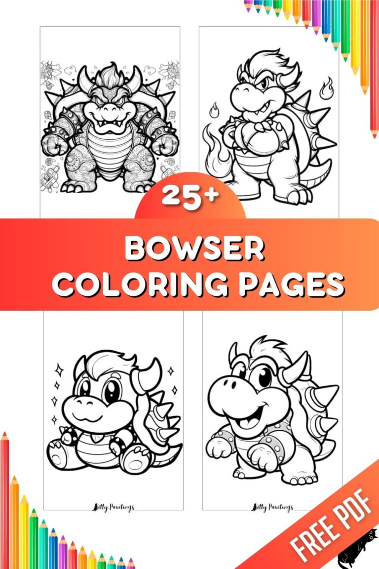 24 Bowser Coloring Pages for Kids and Adults (Free PDF)