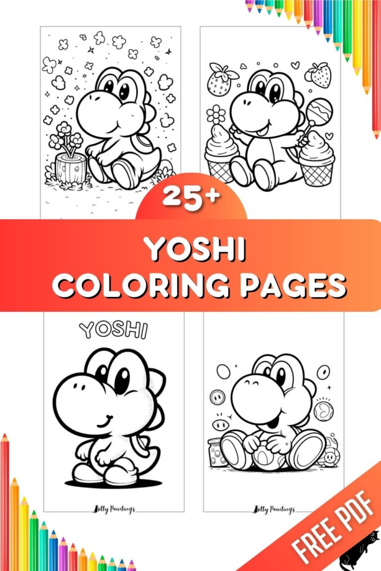 28 Yoshi Coloring Pages With Free Printable PDF