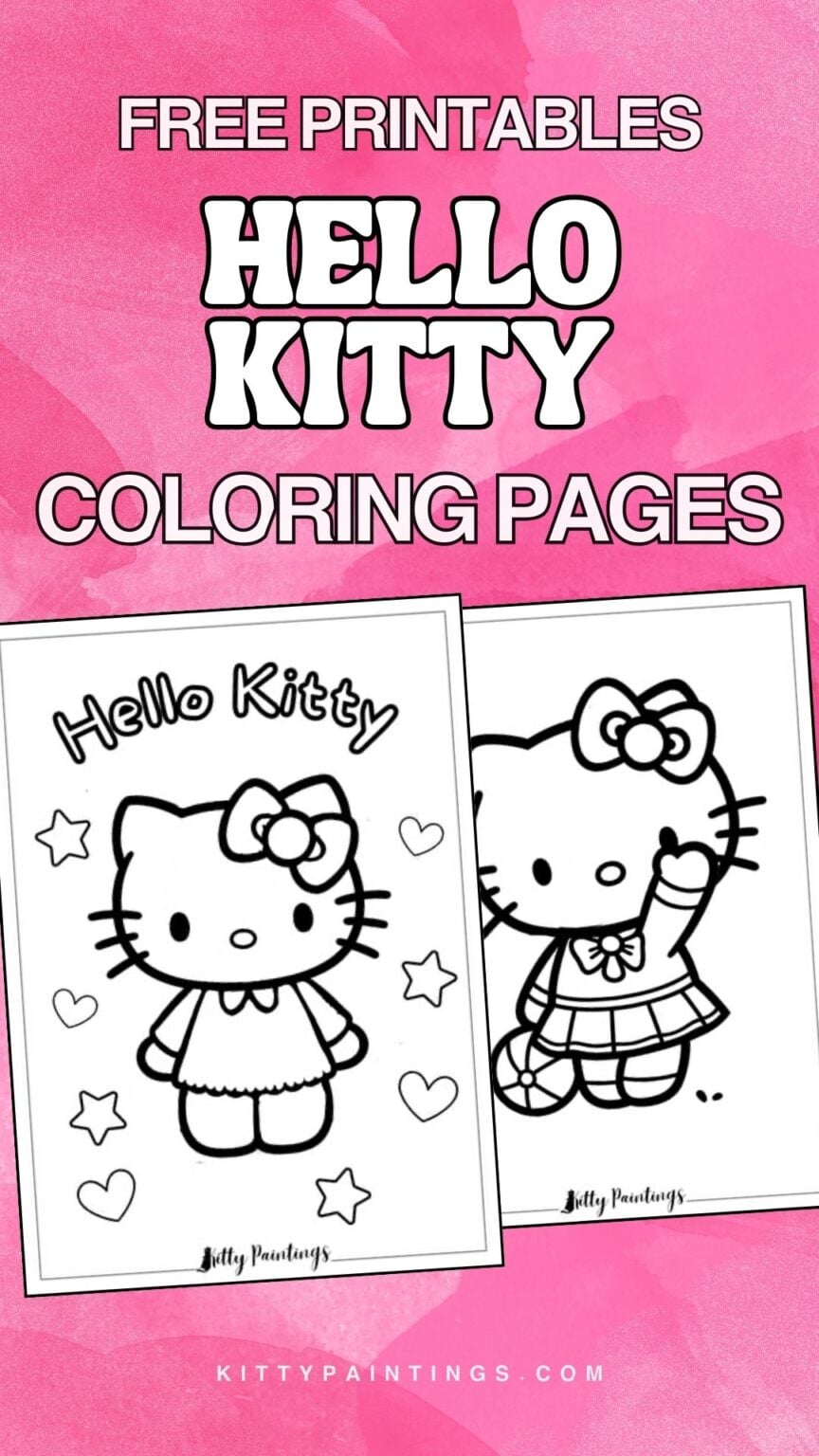 21+ Cute Hello Kitty Coloring Pages for Kids With Free PDF