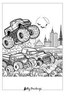 18+ Monster Truck Coloring Pages for Kids (Free Printables)
