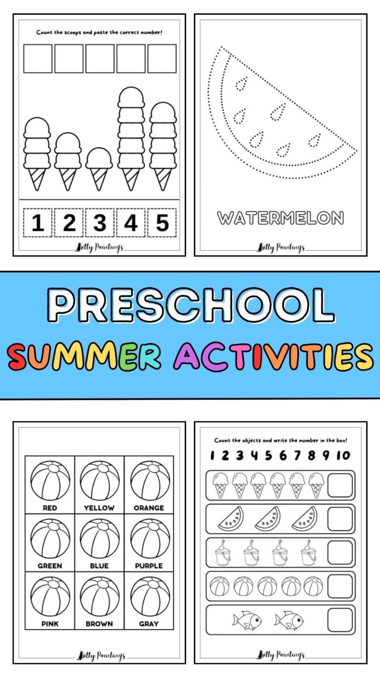 9 Free Preschool Summer Activities - Free Worksheets
